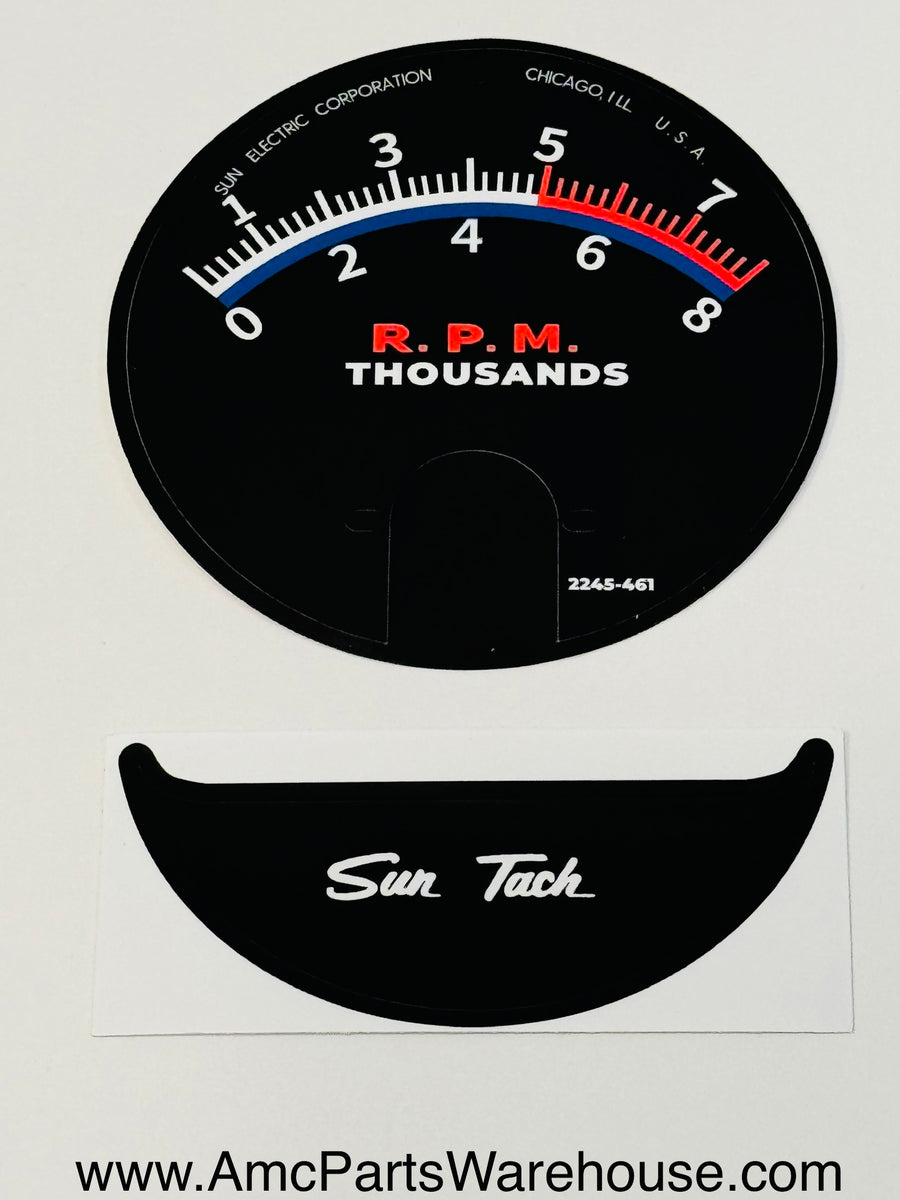 AMC HURST SC/RAMBLER SUN TACH ST635 TACH DECAL – AMC Parts Warehouse