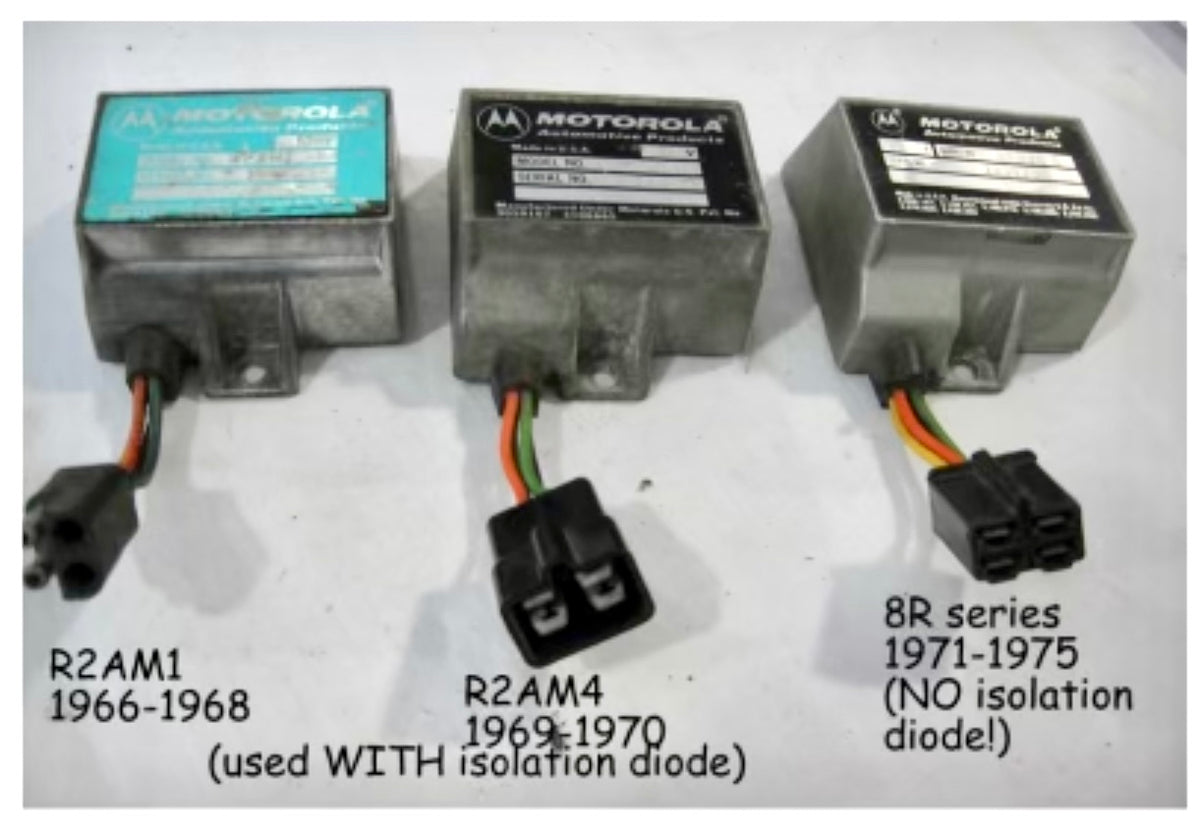 AMC Motorola voltage regulator reproduction tag. 8R series 1971-75 ...
