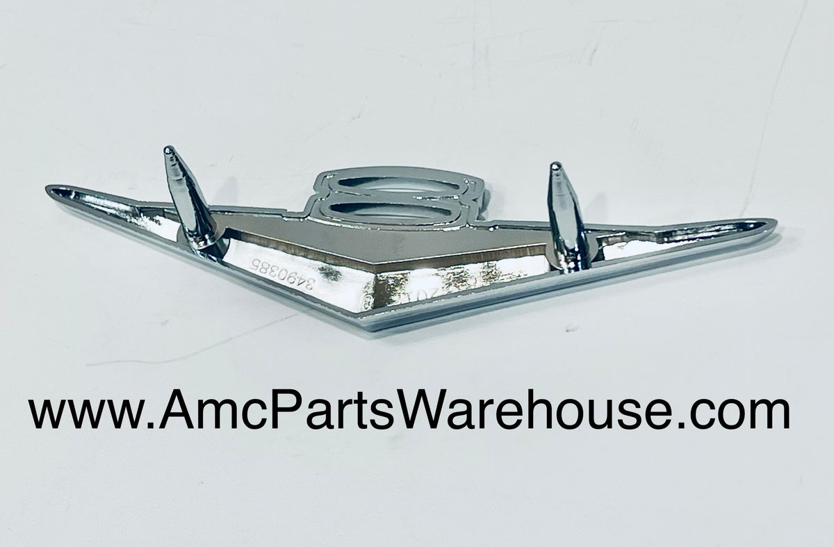 1965 1966 AMC MARLIN REAR QUARTER PANEL EMBLEM – AMC Parts Warehouse