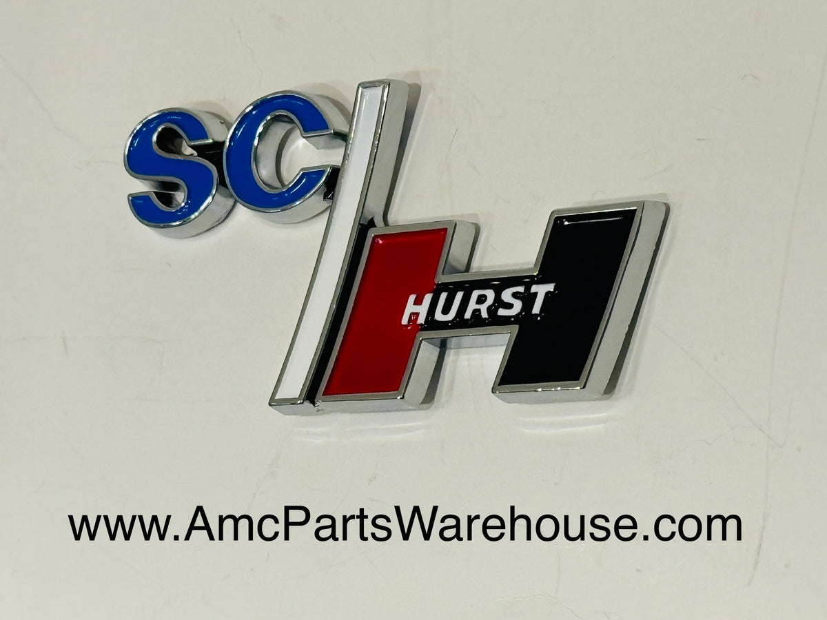 1969 AMC HURST SC RAMBLER SCRAMBLER CURVED EMBLEM – AMC Parts Warehouse