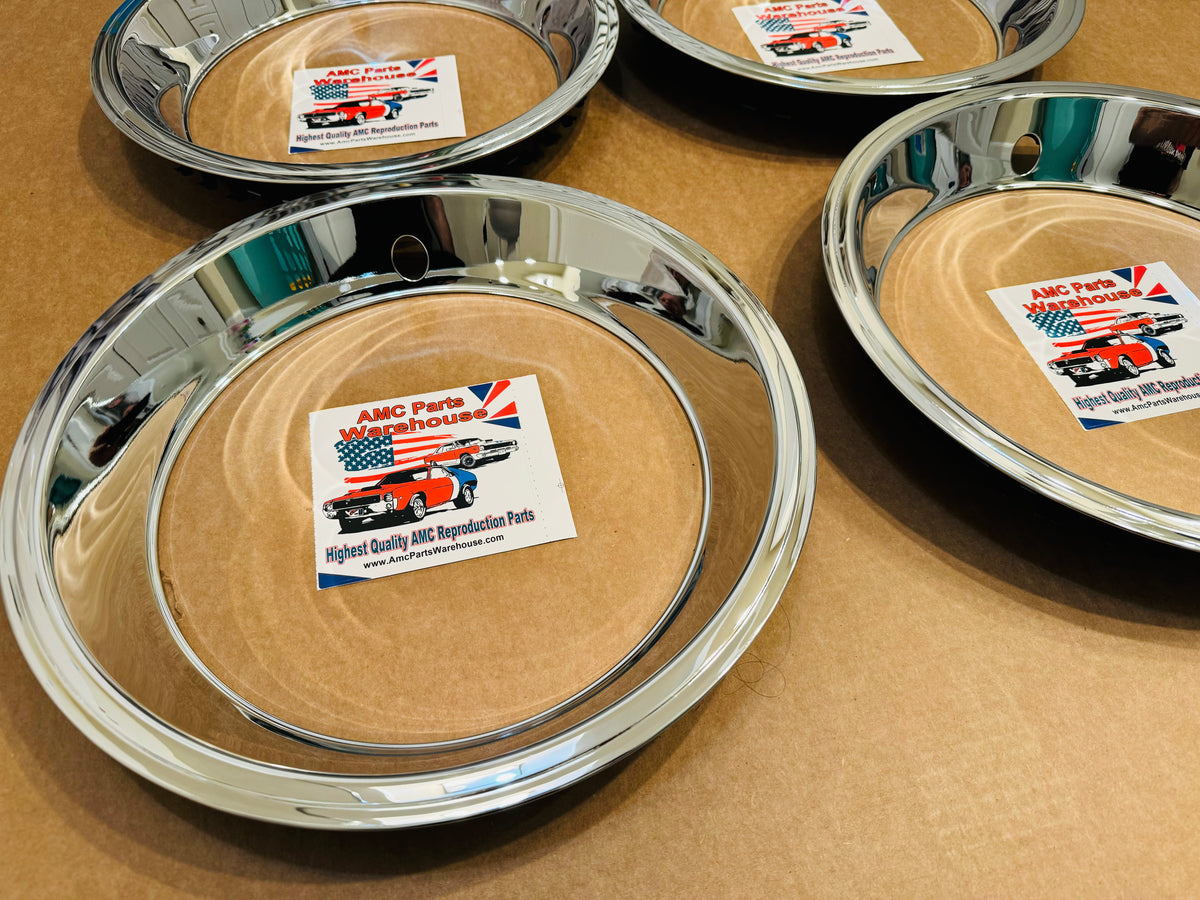 14 Inch AMC Rally Wheel or Magnum 500 Trim Rings set – AMC Parts Warehouse