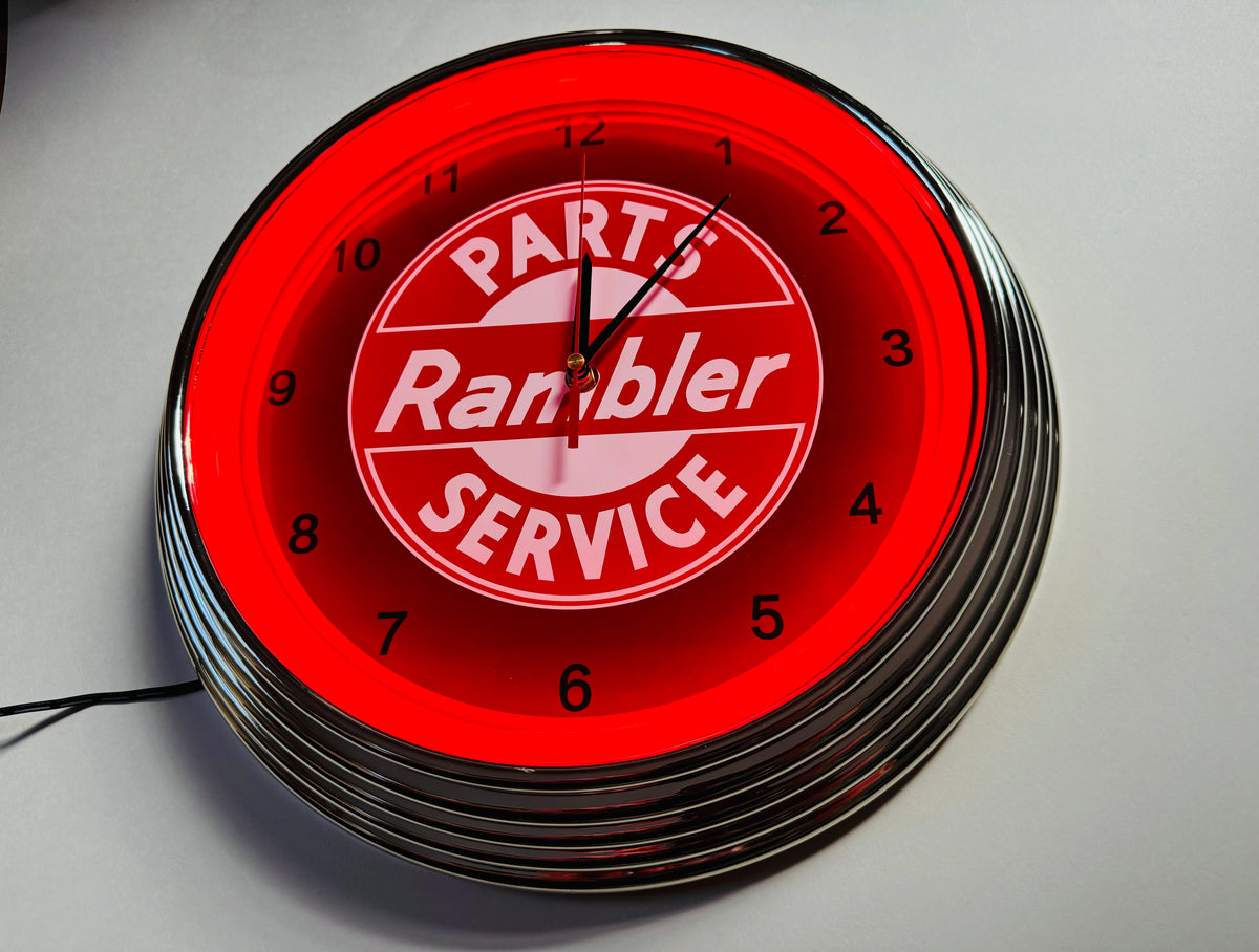 AMC Rambler Neon Clock – AMC Parts Warehouse