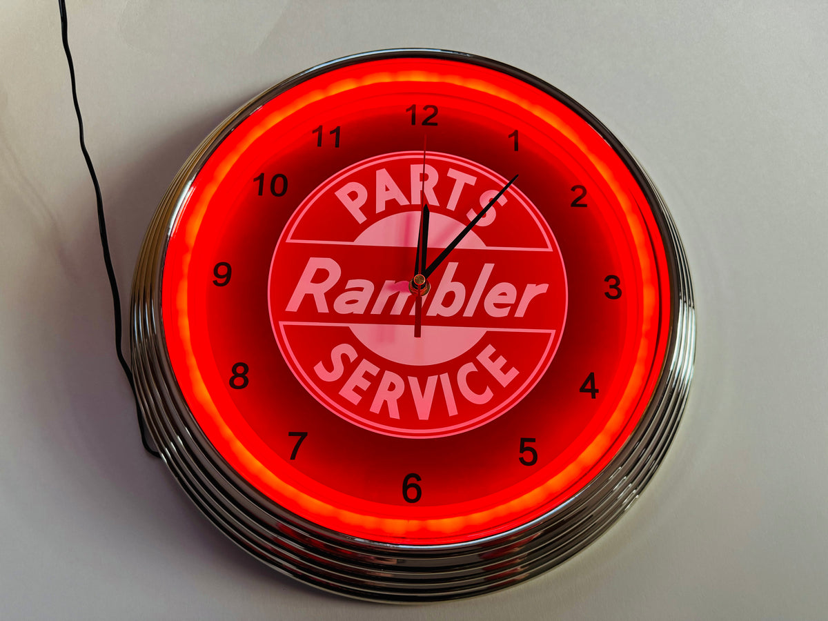 AMC Rambler Neon Clock – AMC Parts Warehouse